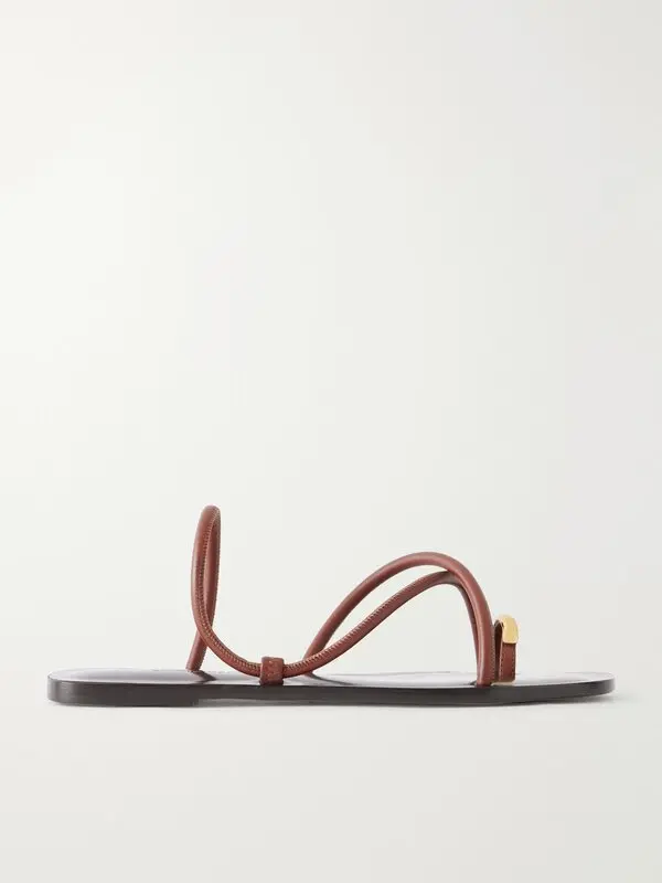EMME PARSONS Laurie Leather Sandals - Black