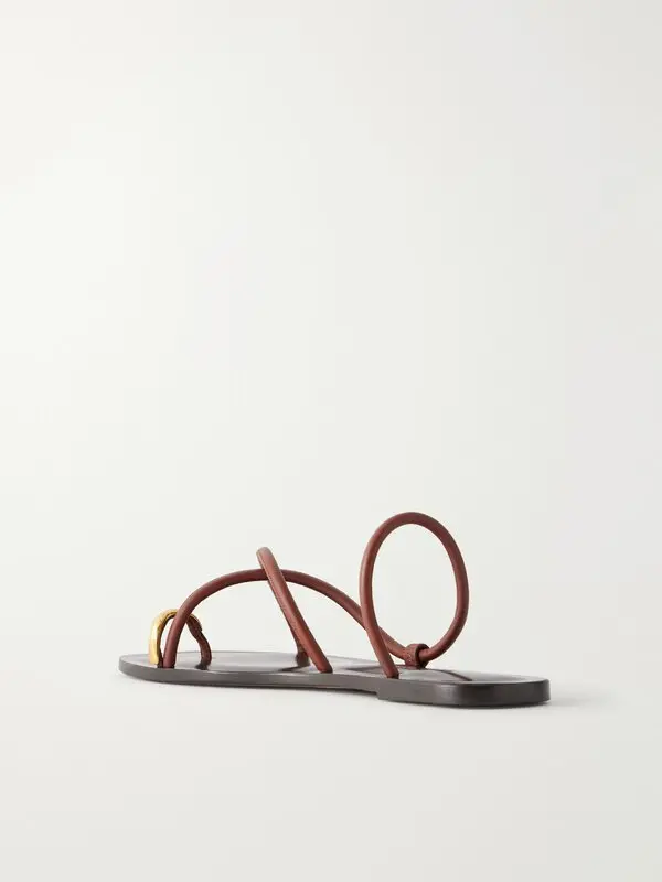 EMME PARSONS Laurie Leather Sandals - Black