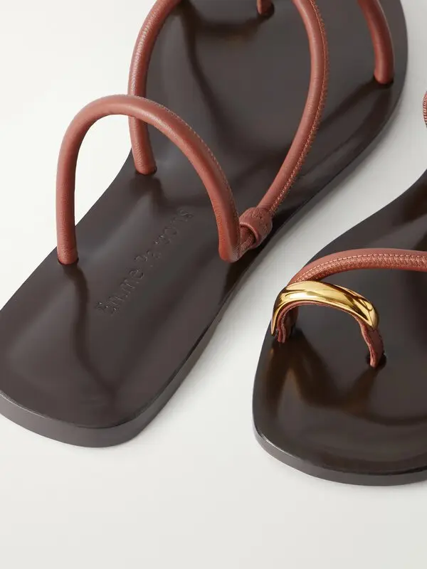 EMME PARSONS Laurie Leather Sandals - Black