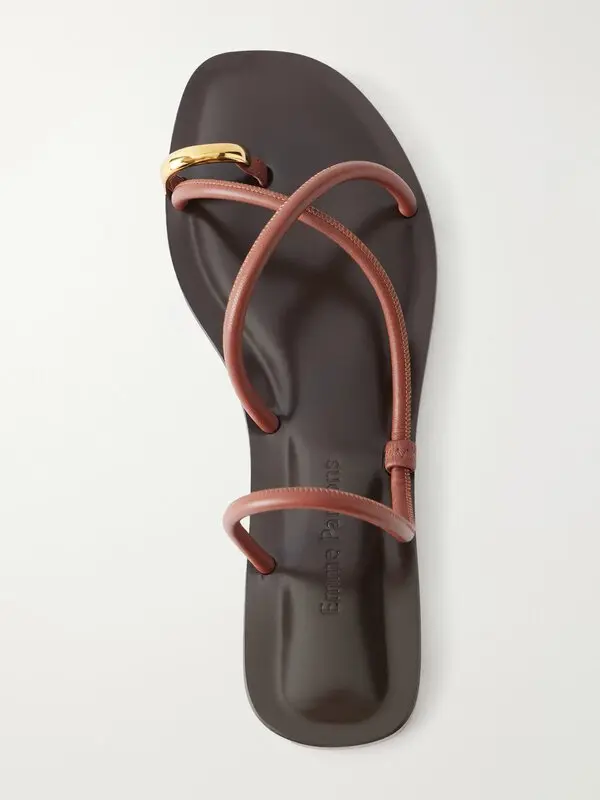 EMME PARSONS Laurie Leather Sandals - Black