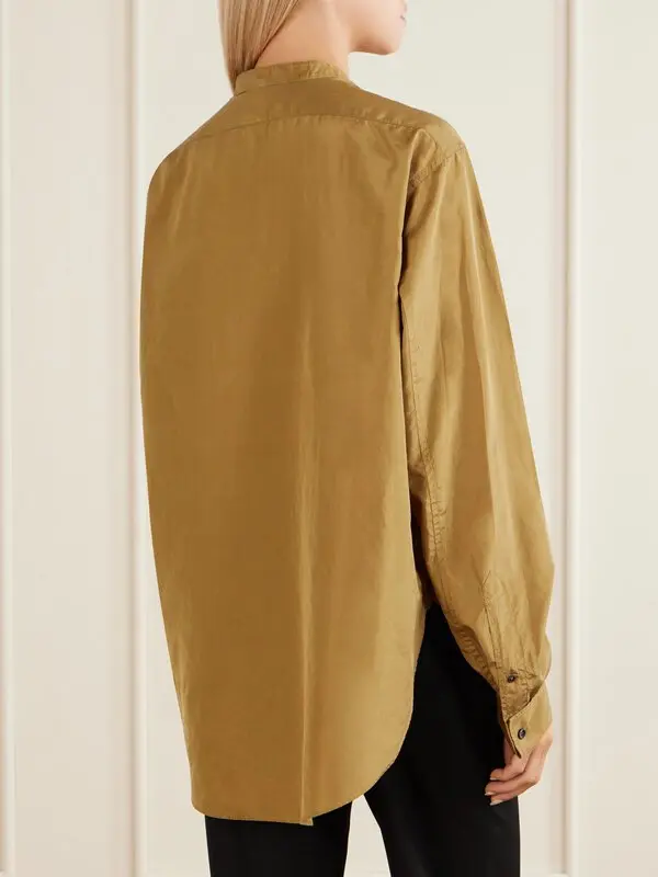 THE ROW Lula Silk-taffeta Shirt