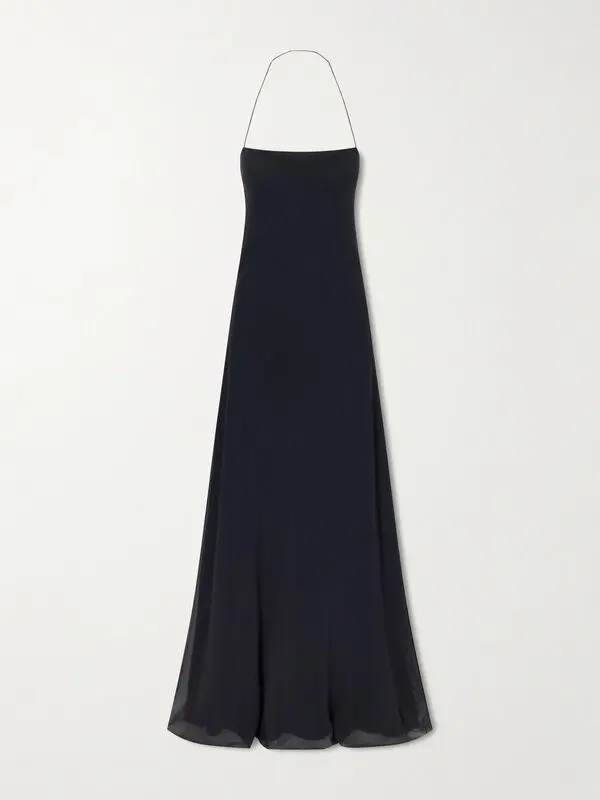 THE ROW Javier Silk-georgette Maxi Dress