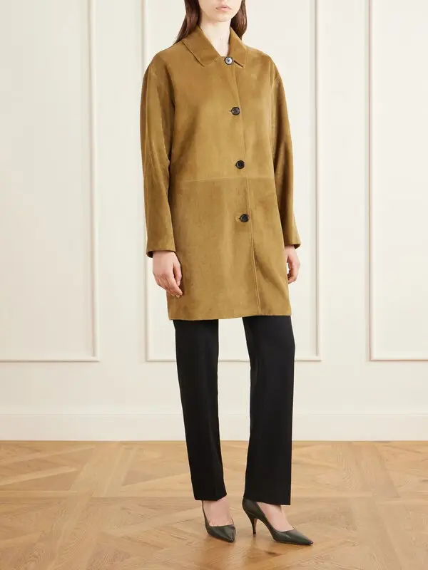 THE ROW Damir Suede Coat