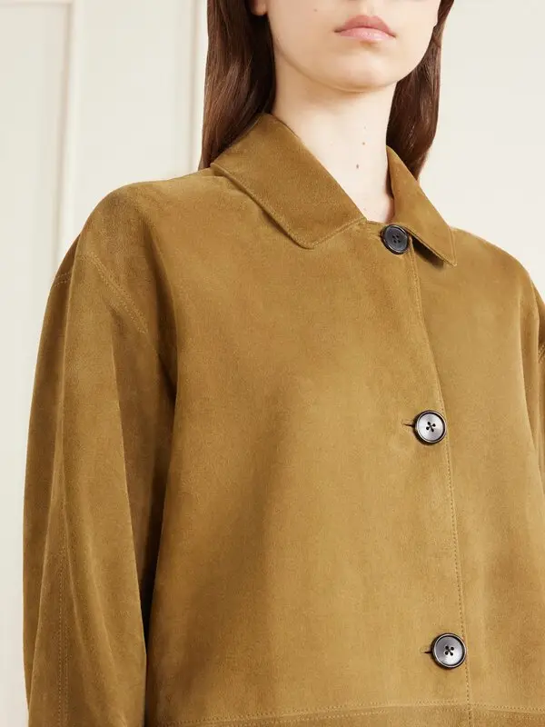THE ROW Damir Suede Coat