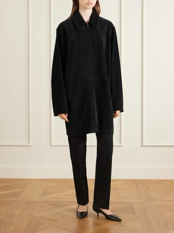 THE ROW Dakara Suede Coat