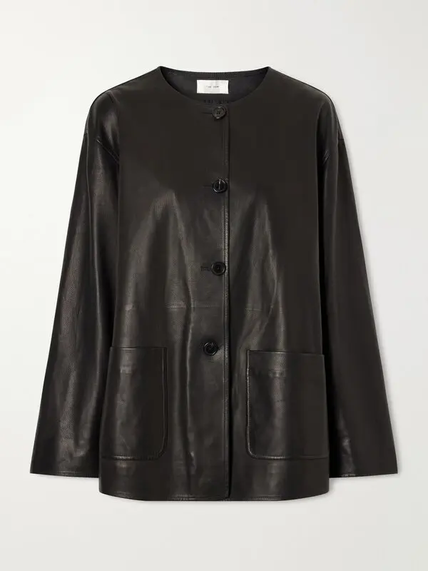 THE ROW Quintus Leather Jacket