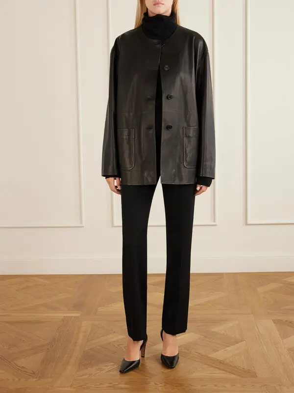 THE ROW Quintus Leather Jacket