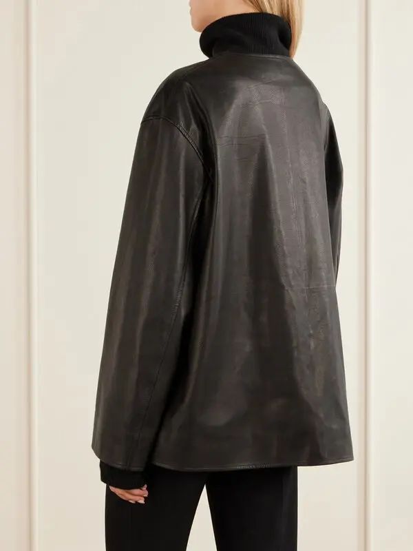 THE ROW Quintus Leather Jacket