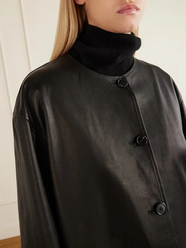 THE ROW Quintus Leather Jacket