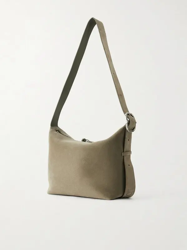 Loewe Loop Medium Suede Shoulder Bag