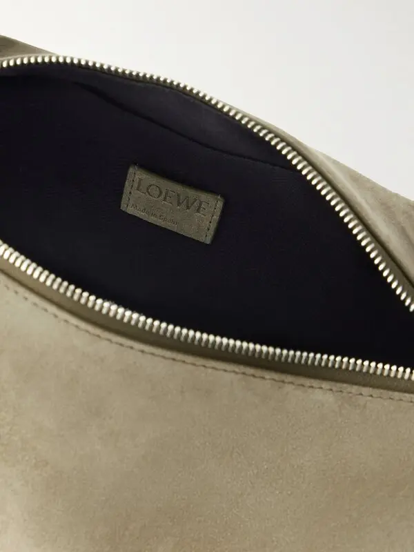 Loewe Loop Medium Suede Shoulder Bag