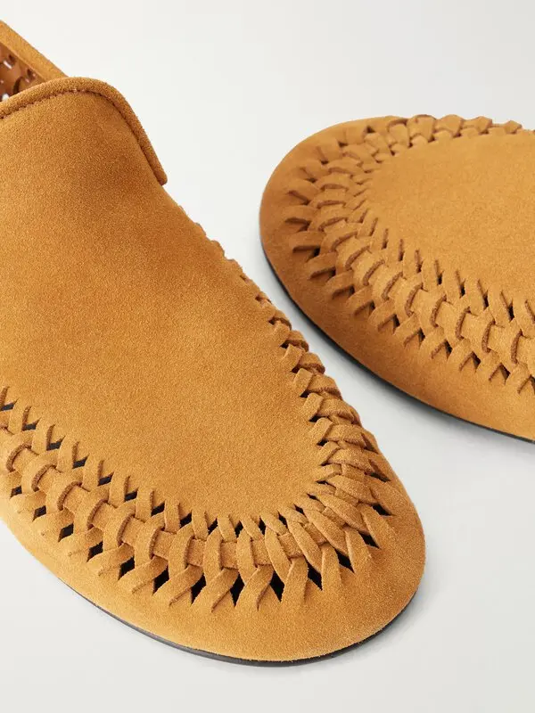 Proenza Schouler Whip Suede Loafers - Brown