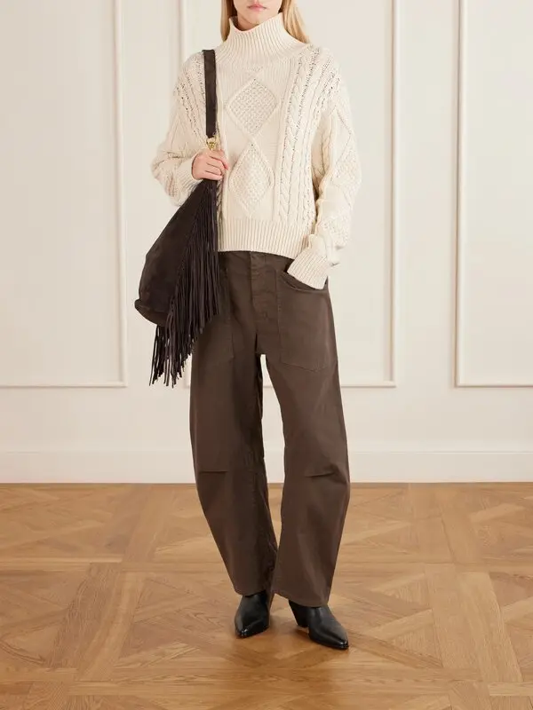 NILI LOTAN Asher Fringed Suede Shoulder Bag
