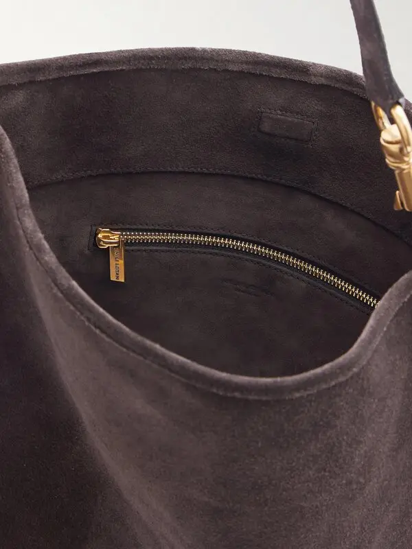 NILI LOTAN Asher Fringed Suede Shoulder Bag