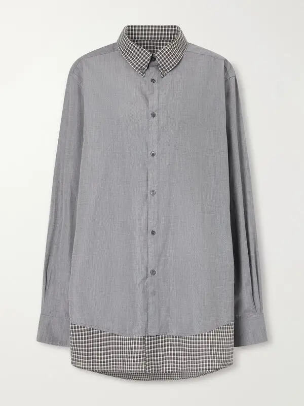 MAISON MARGIELA Layered Cotton-jersey Shirt