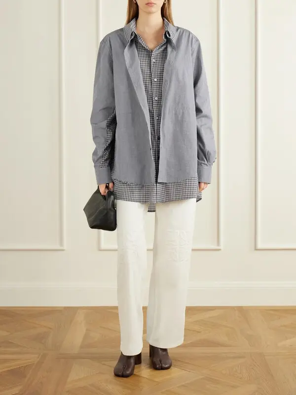 MAISON MARGIELA Layered Cotton-jersey Shirt
