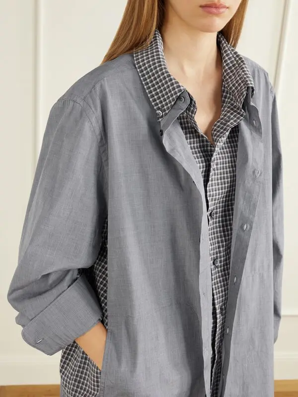 MAISON MARGIELA Layered Cotton-jersey Shirt