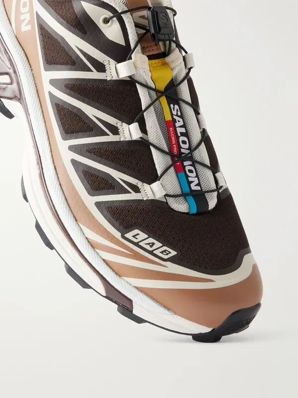 SALOMON Xt-6 Rubber-trimmed Mesh Sneakers