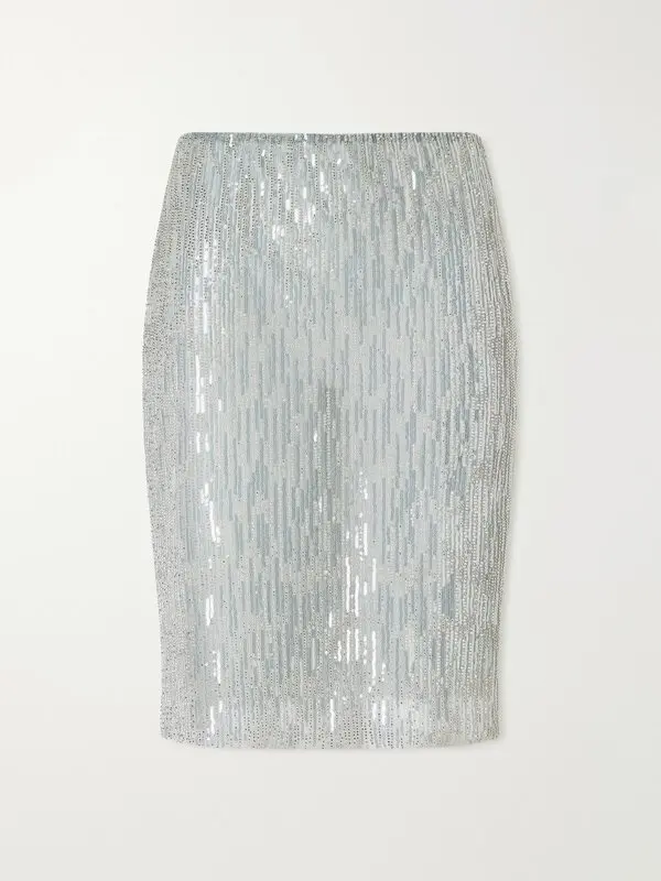ILKYAZ OZEL Ani Crystals Embellished Mini Skirt