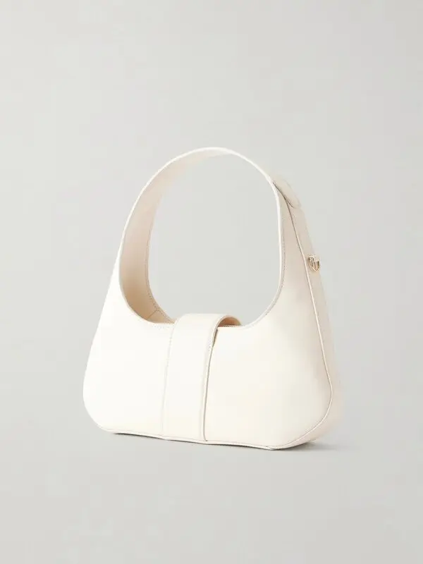 ROGER VIVIER Belle Vivier Mini Leather Shoulder Bag - Neutrals