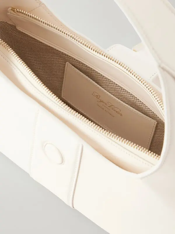 ROGER VIVIER Belle Vivier Mini Leather Shoulder Bag - Neutrals