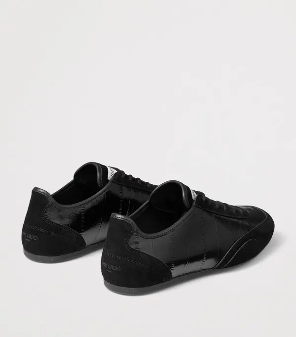 JIMMY CHOO Sunny F Paneled Low Top Sneakers - Black
