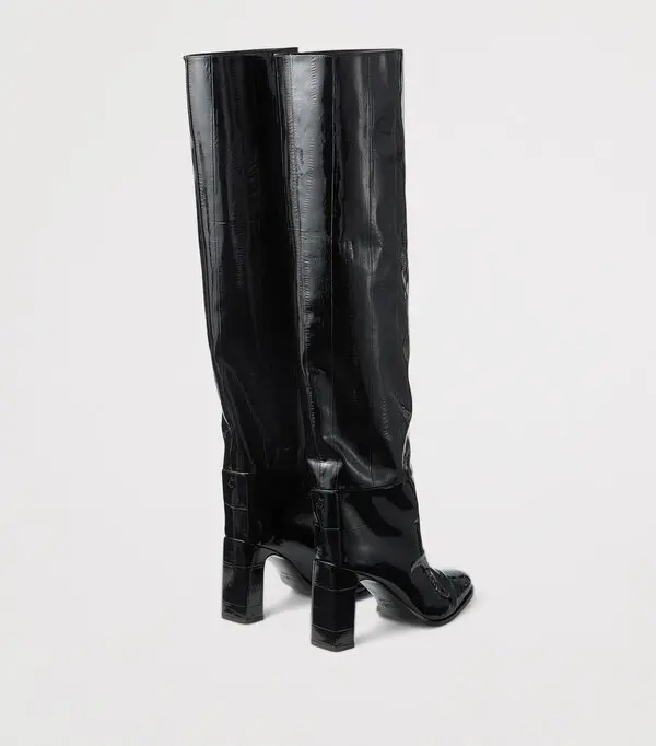 JIMMY CHOO Caly 85 Leather Over-the-knee Boots