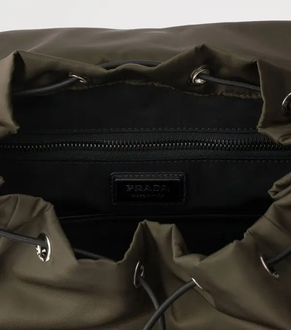 Prada Re-nylon And Leather Explore Backpack