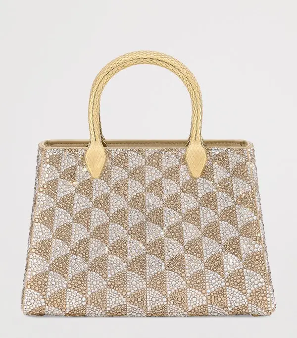 BVLGARI Crystal Serpentine Duo Tote Bag