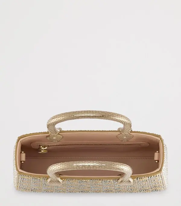 BVLGARI Crystal Serpentine Duo Tote Bag