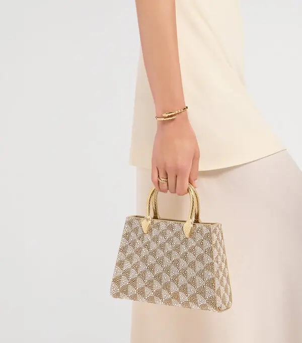 BVLGARI Crystal Serpentine Duo Tote Bag