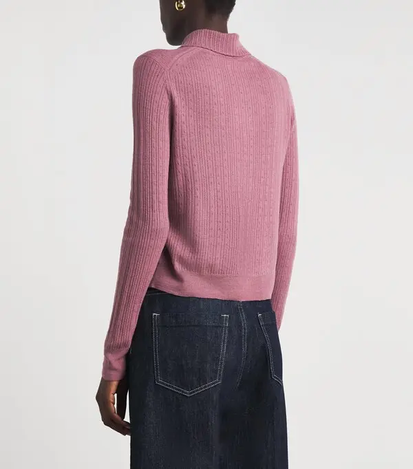 Vince Wool Pointelle Cardigan