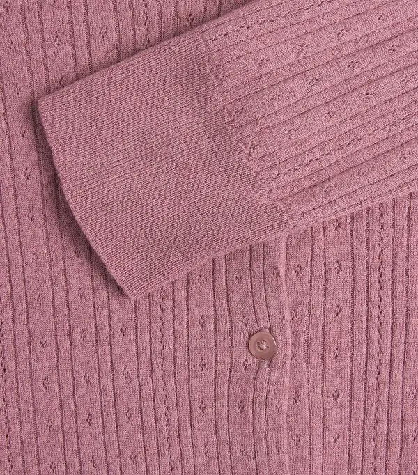 Vince Wool Pointelle Cardigan