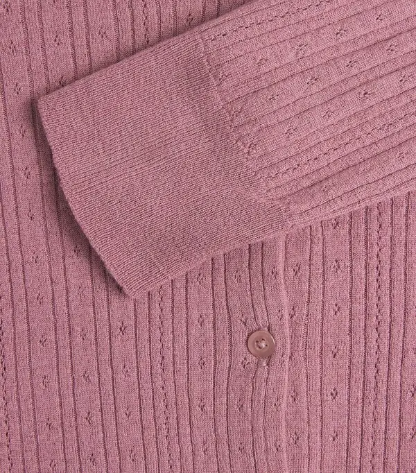 Vince Wool Pointelle Cardigan