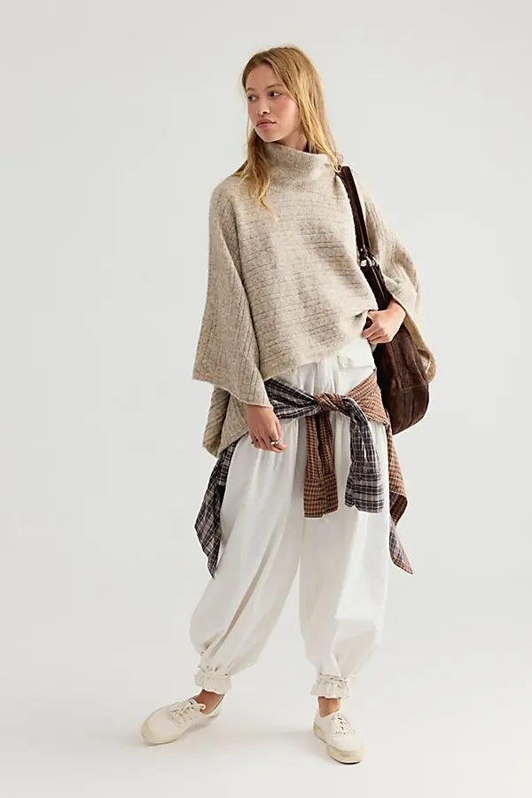 Free People Phoebe Poncho Jacket At