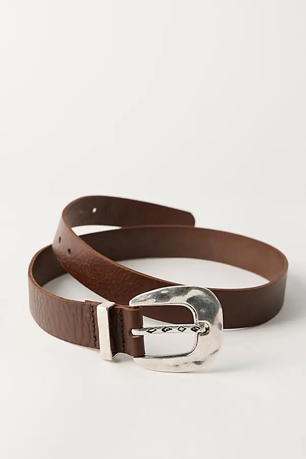 Free People Chapman Leather Belt At - Mocha