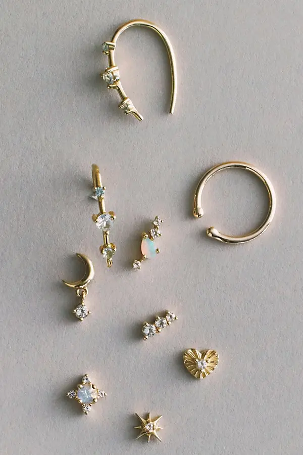 LOCAL ECLECTIC Starburst Flatback Earrings At