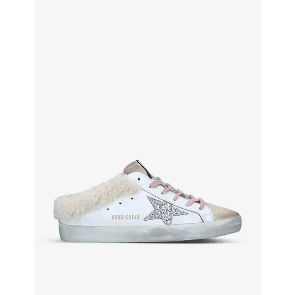 GOLDEN GOOSE Superstar Sabot 80194 Leather And Shearling Trainers - White/oth