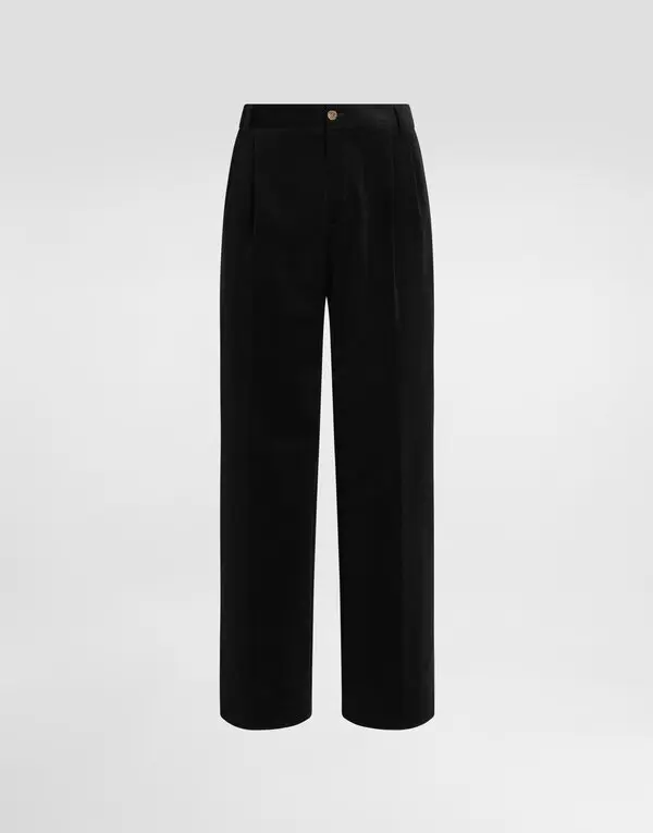 Dolce & Gabbana Velvet Trousers - Blue