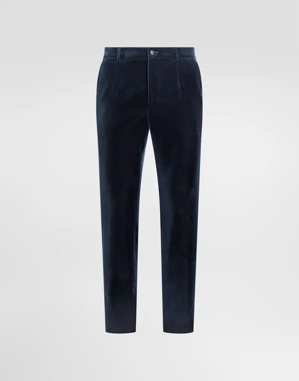 Dolce & Gabbana Velvet Trousers - Blue