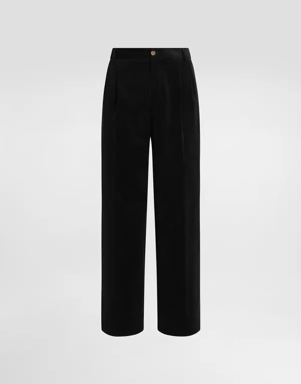 Dolce & Gabbana Velvet Trousers - Blue