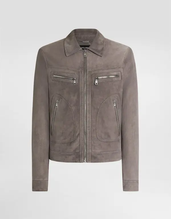 Dolce & Gabbana Giubbotto Coats And Jackets Gray