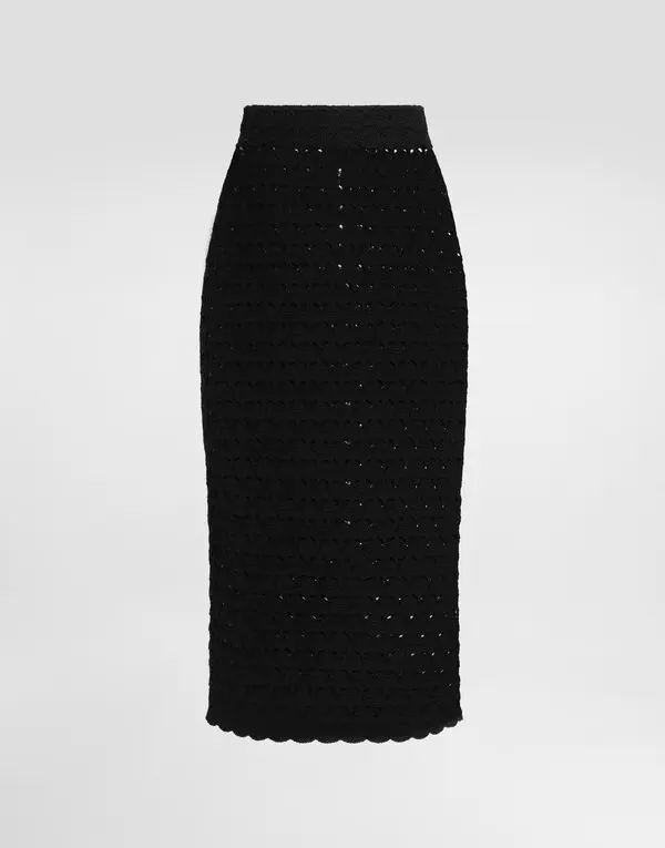 Dolce & Gabbana Crochet Midi Skirt