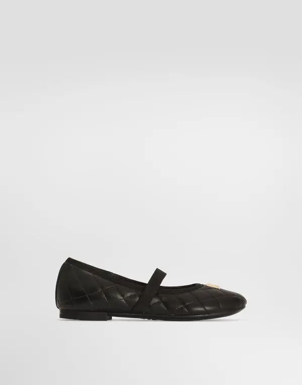 Dolce & Gabbana Nappa Leather Ballet Flats� Shoes - Black
