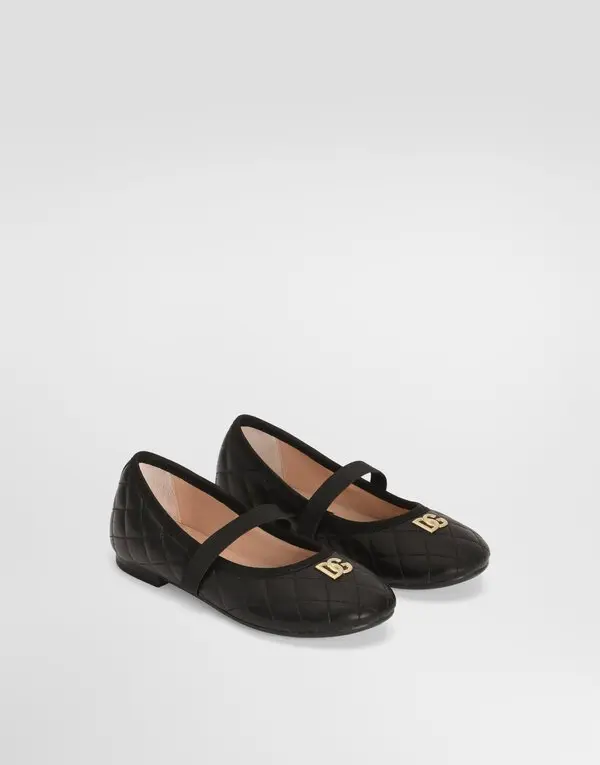 Dolce & Gabbana Quilted Nappa Leather Ballet Flats