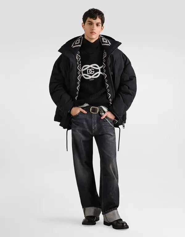 Dolce & Gabbana Quilted Cotton Padded Jacket Coats And Jackets