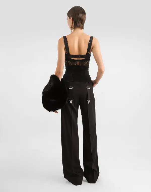 Dolce & Gabbana Flared Woolen Pants Pants And Shorts Wool