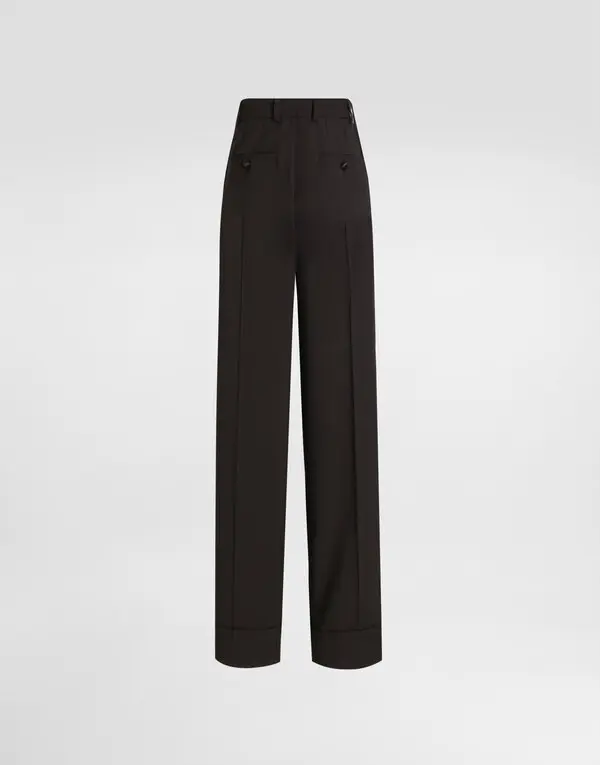 Dolce & Gabbana Flared Woolen Pants Pants And Shorts Wool
