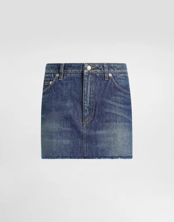 Dolce & Gabbana Denim Miniskirt Denim And Jeans Multi-colored