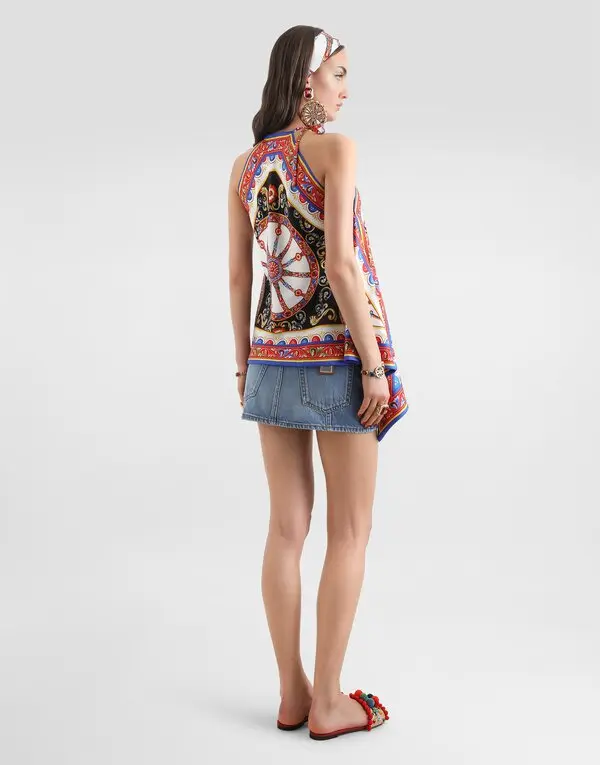 Dolce & Gabbana Denim Miniskirt Denim And Jeans Multi-colored